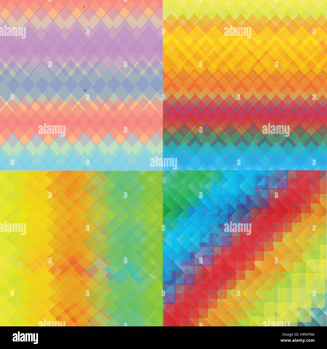 set of abstract geometric backgrounds - vector illustration Stock ...