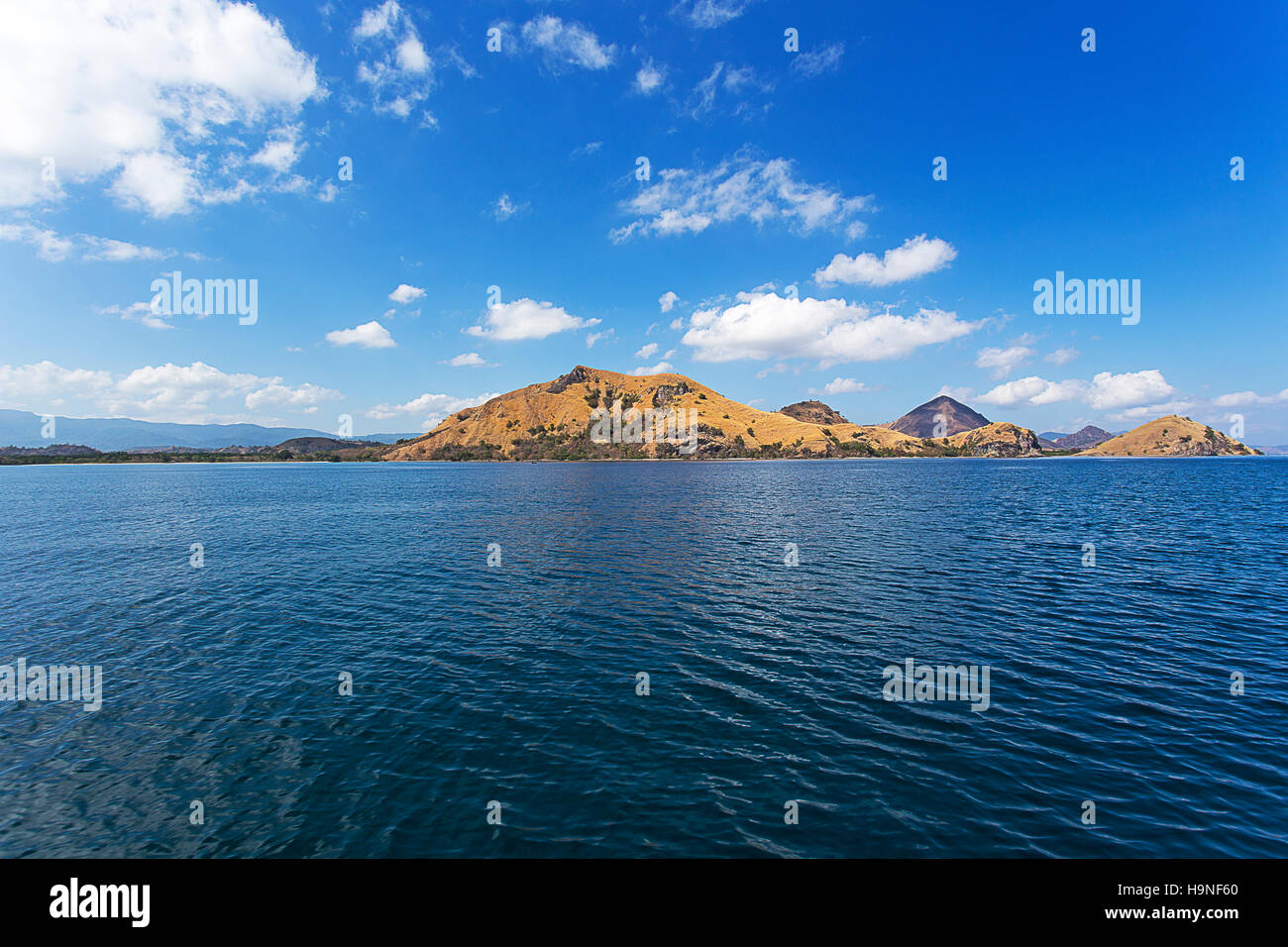 tropical island view from the boat in Indonesia Stock Photo - Alamy
