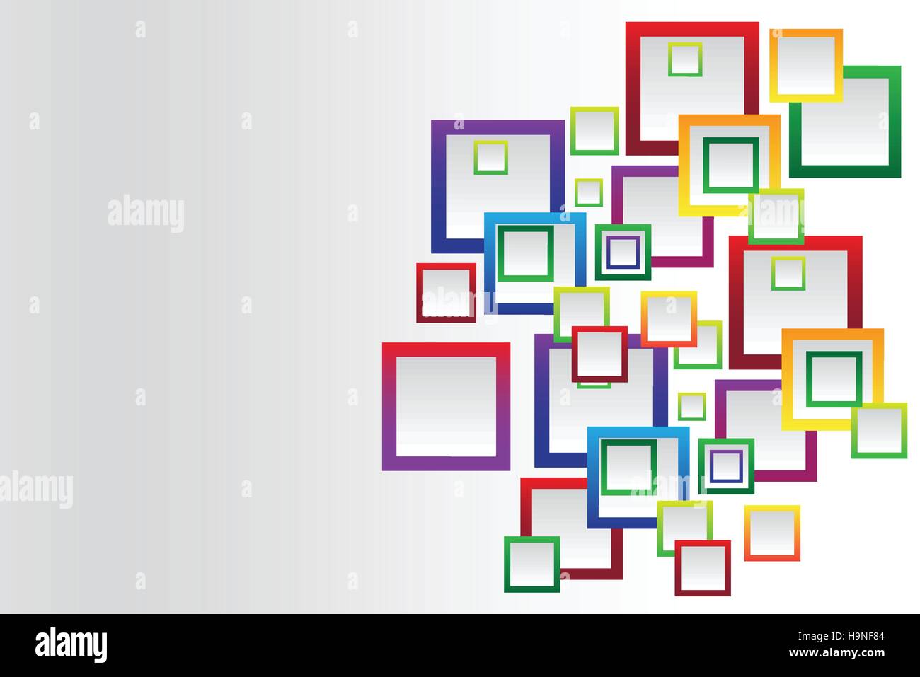 Colorful Square blank background - Vector Design Concept Stock Vector ...