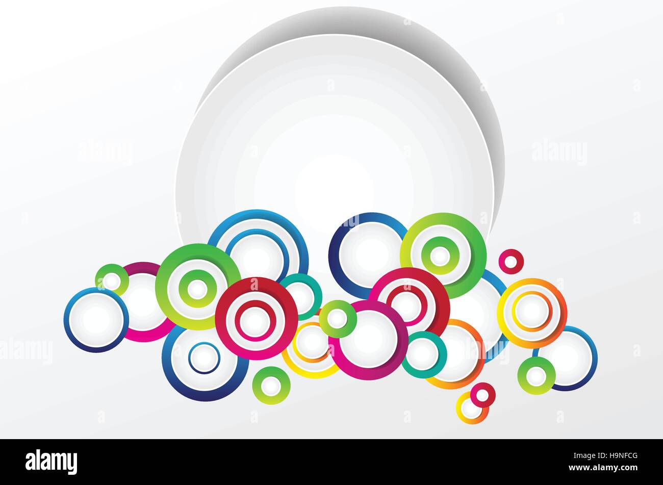 Colorful vector background with bright rainbow elements Stock Vector ...