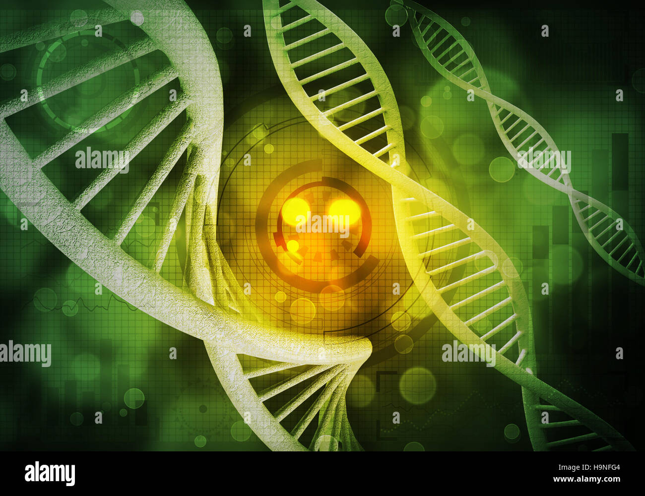 DNA molecules background, 3D rendering Stock Photo - Alamy