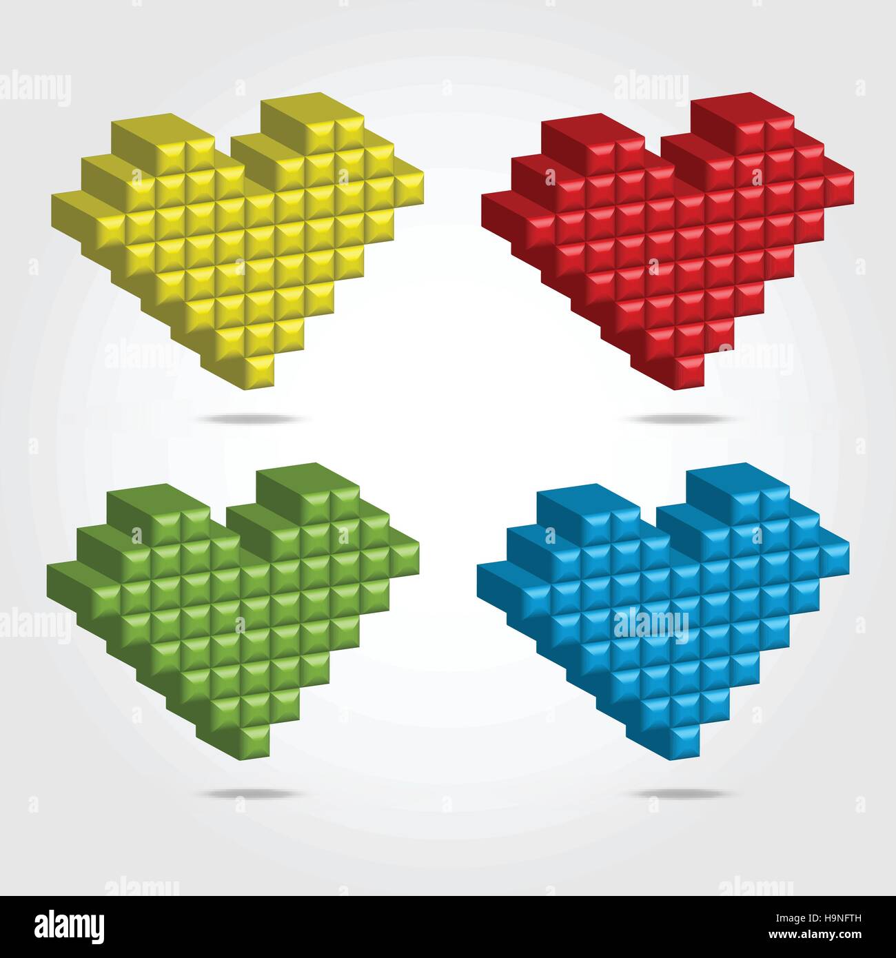 Pixel 3d Stock Vector Images - Alamy