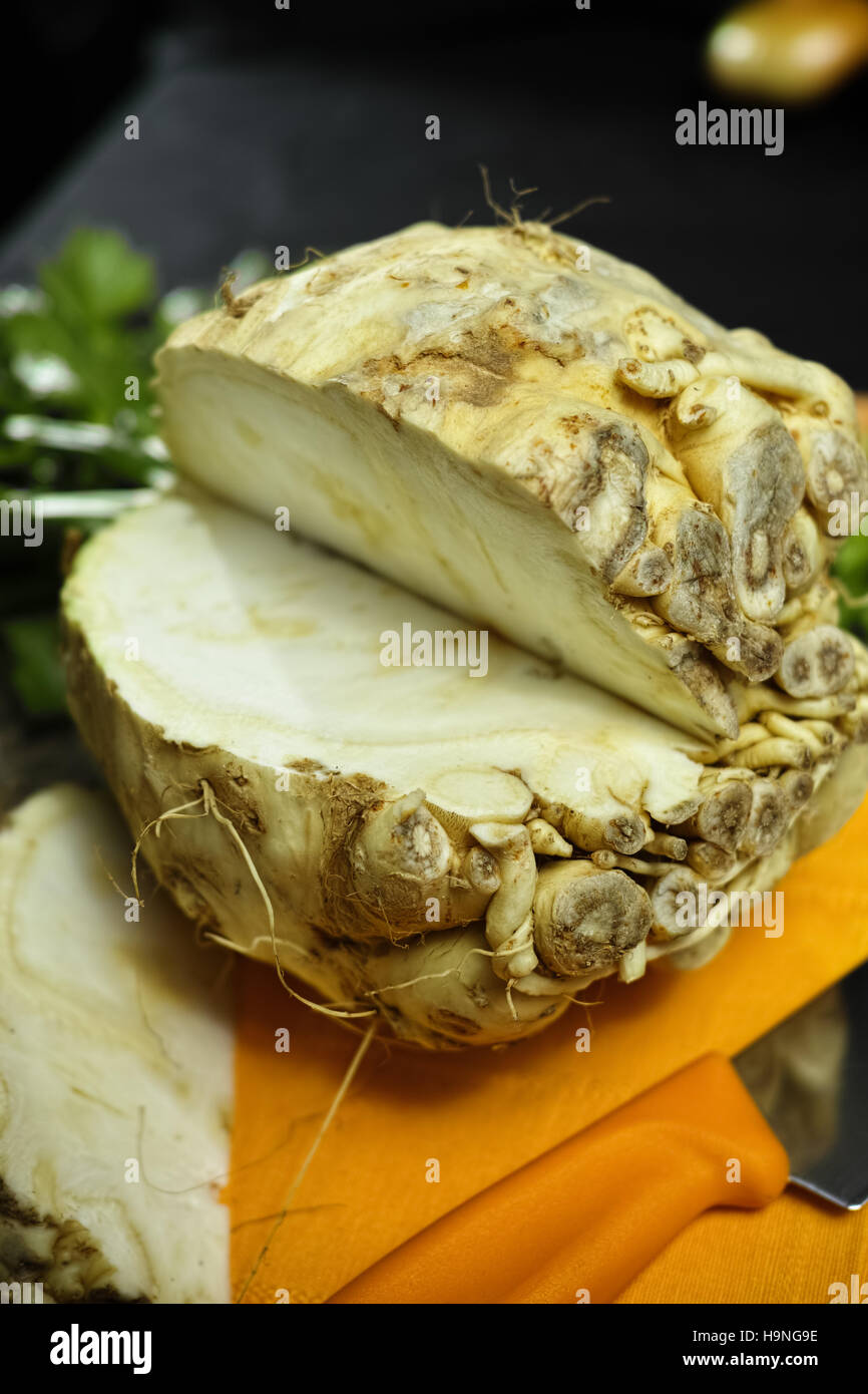 Celery root - celeriac, source of vitamine, fresh healthy vegetable ...