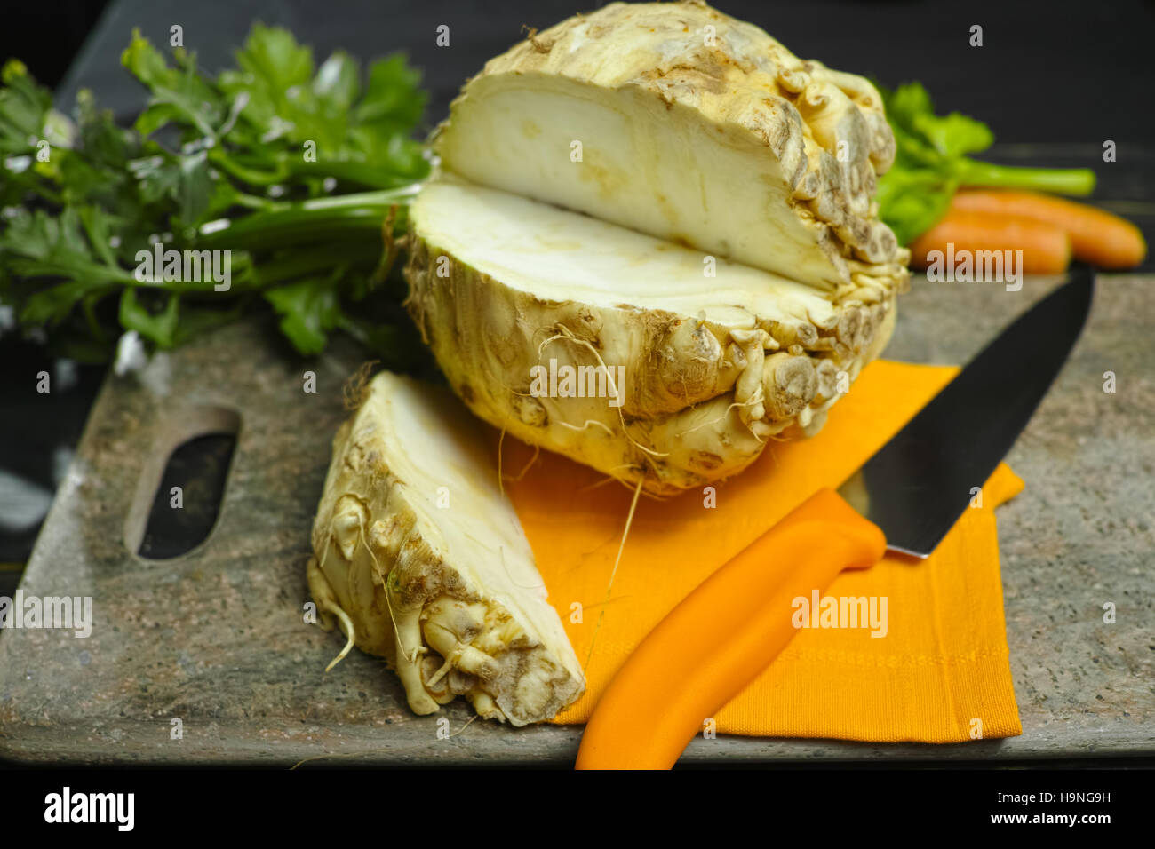 Celery root - celeriac, source of vitamine, fresh healthy vegetable ...