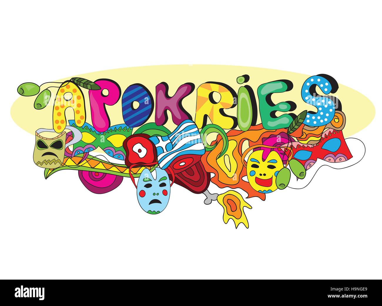 Greece family holiday Stock Vector Images - Alamy