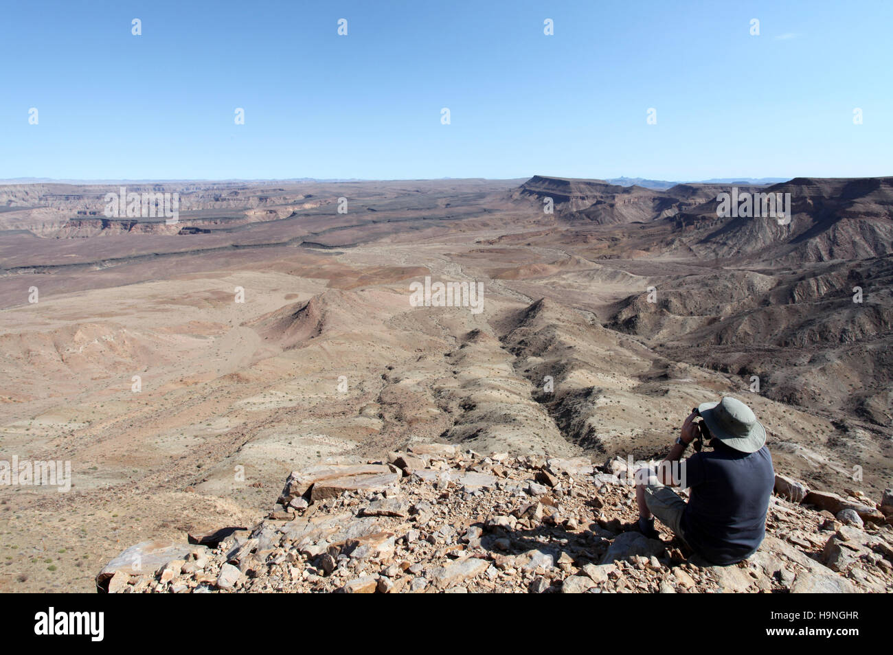 Fish River Canyon landscape in Namibia from Fish River Lodge Stock ...