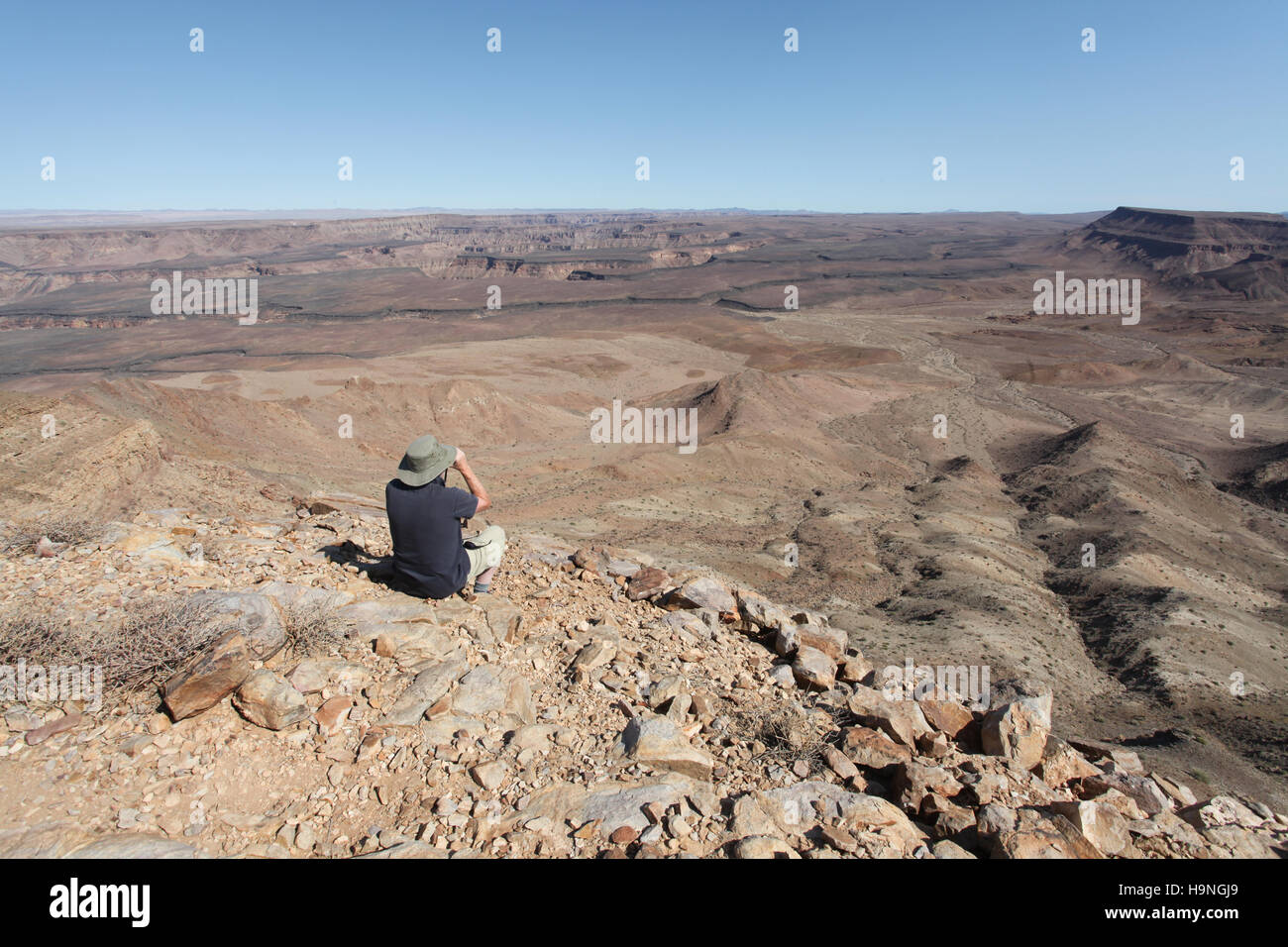 Fish River Canyon landscape in Namibia from Fish River Lodge Stock ...