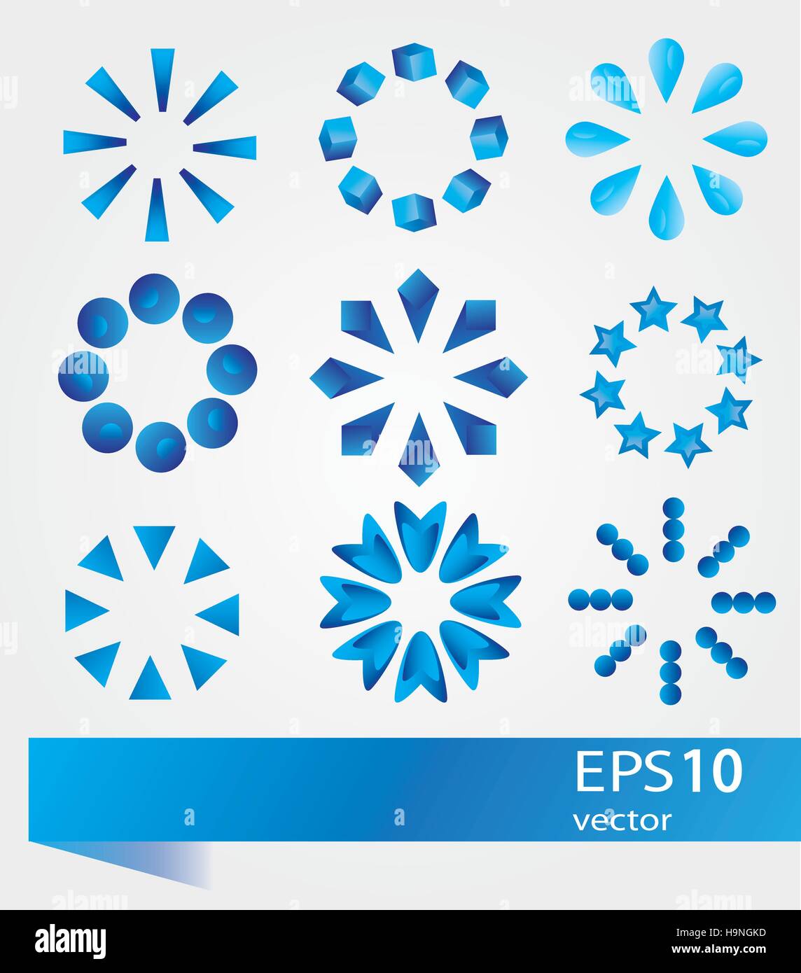 Collection of modern preloaders - vector signs set Stock Vector Image ...