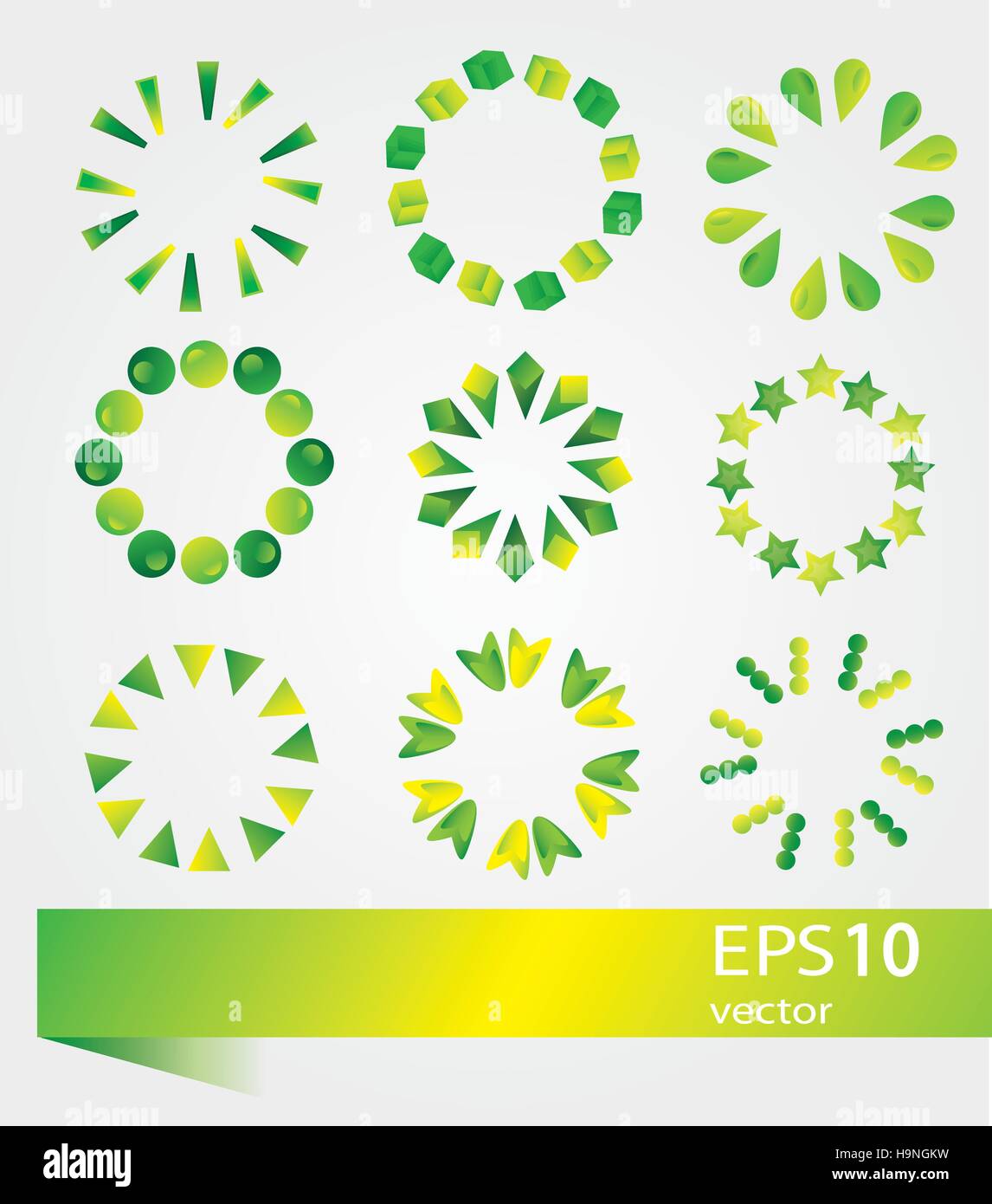 Collection of modern preloaders - vector signs set Stock Vector Image ...