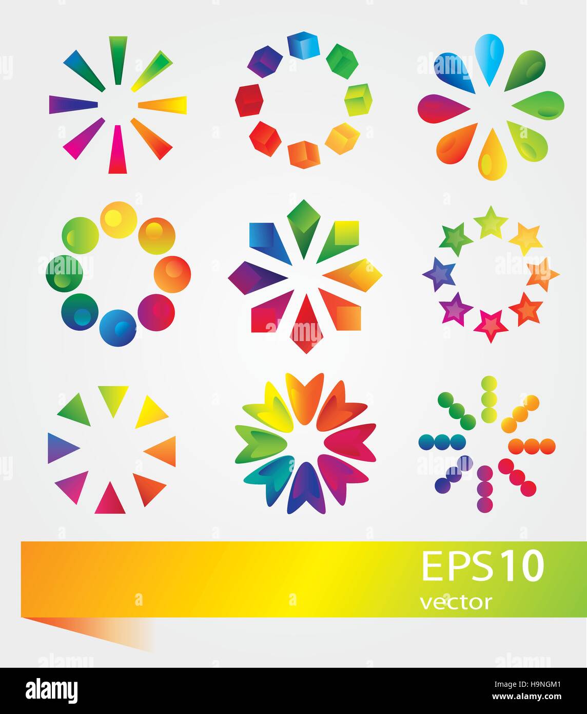 Collection of modern preloaders - vector signs set Stock Vector Image ...