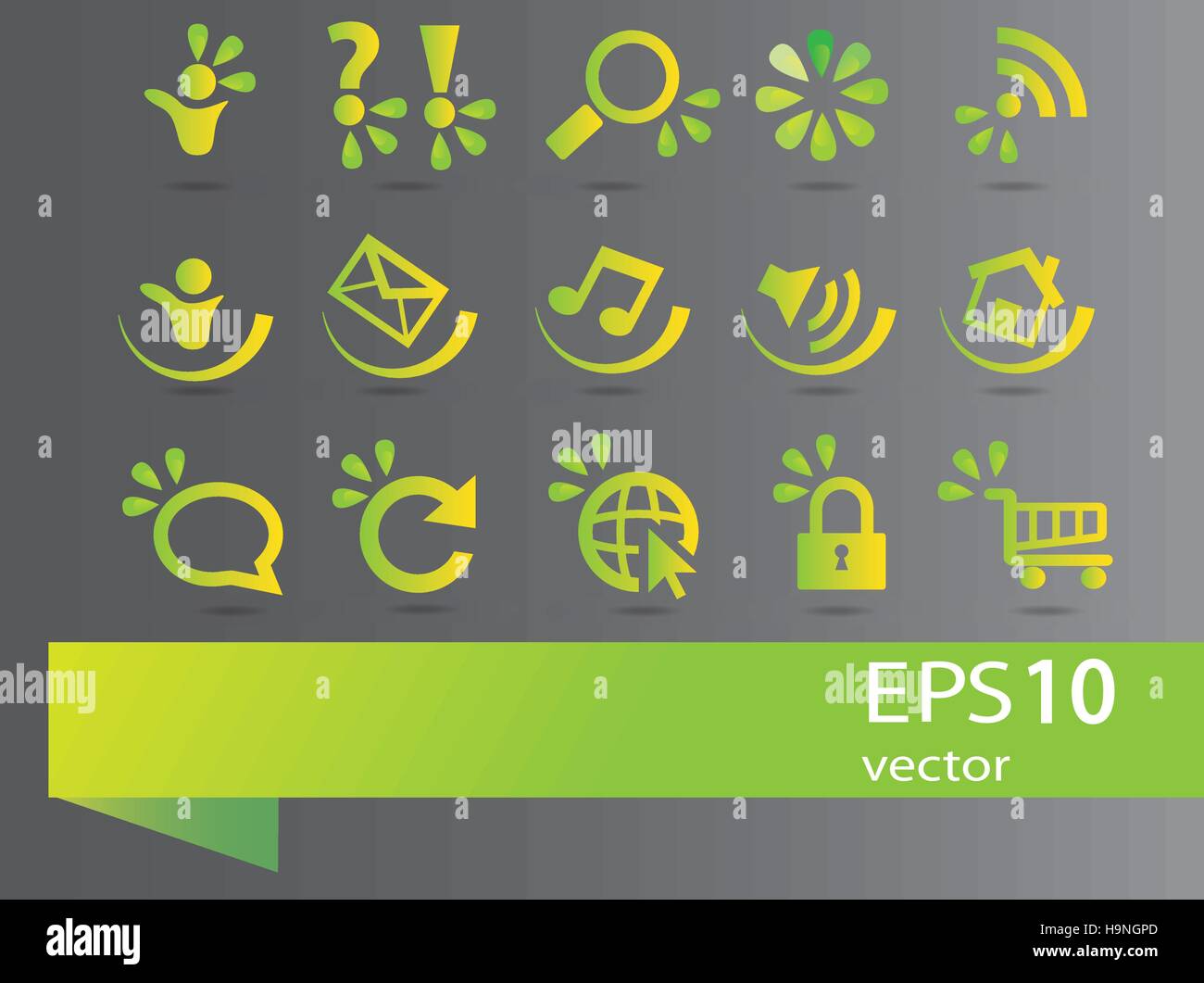 Collection of ecology signs - set for design Stock Vector Image & Art ...