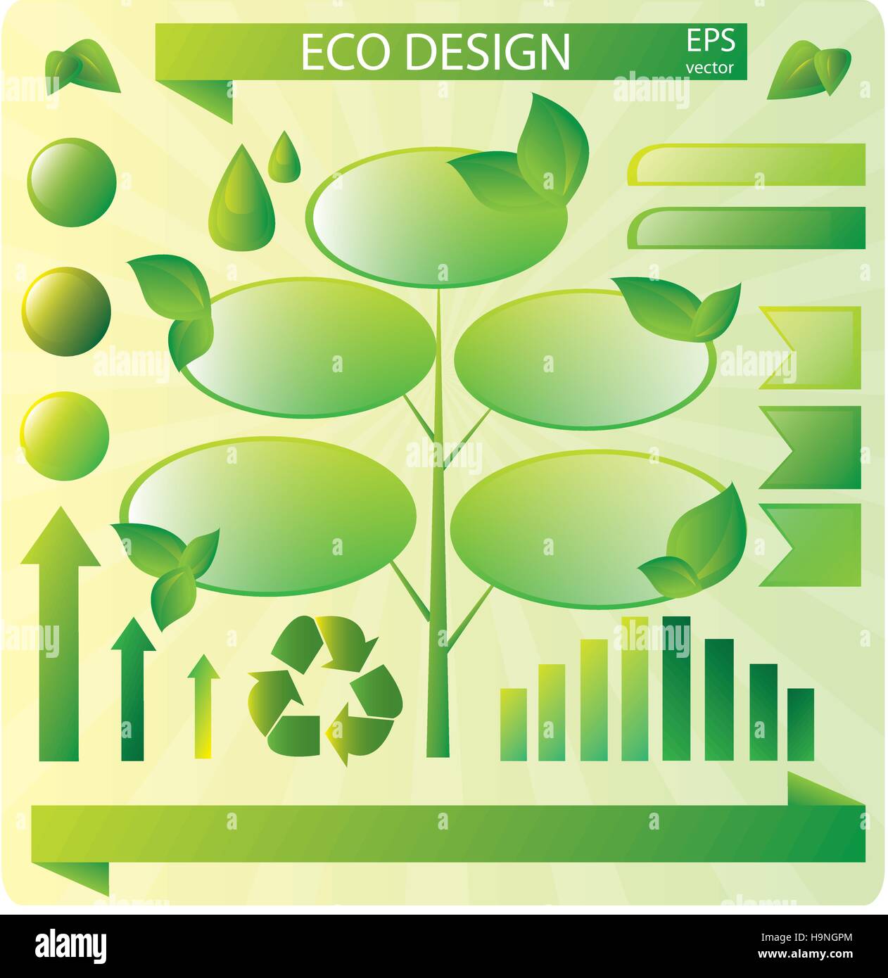 Collection of ecology signs - set for design Stock Vector Image & Art ...