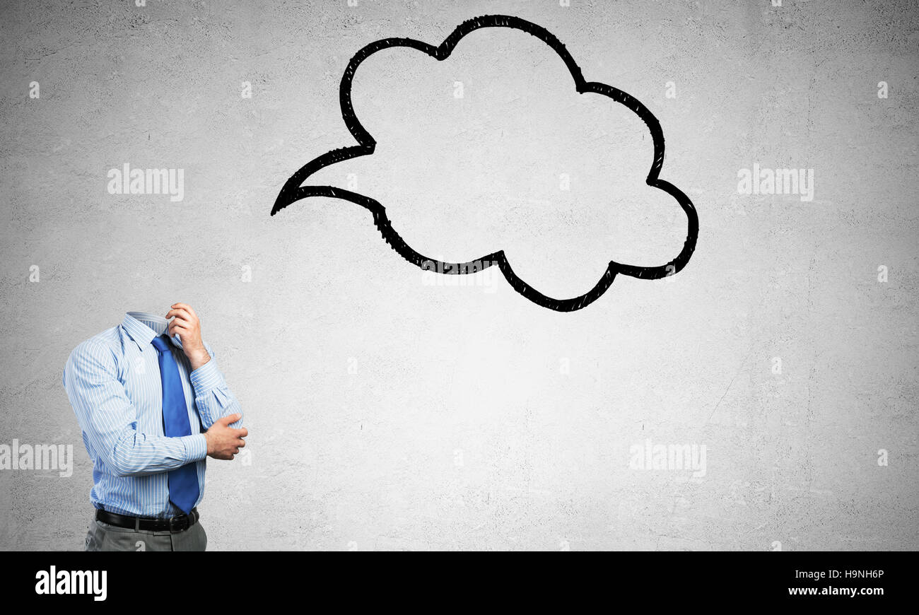 No thoughts in his head Stock Photo - Alamy