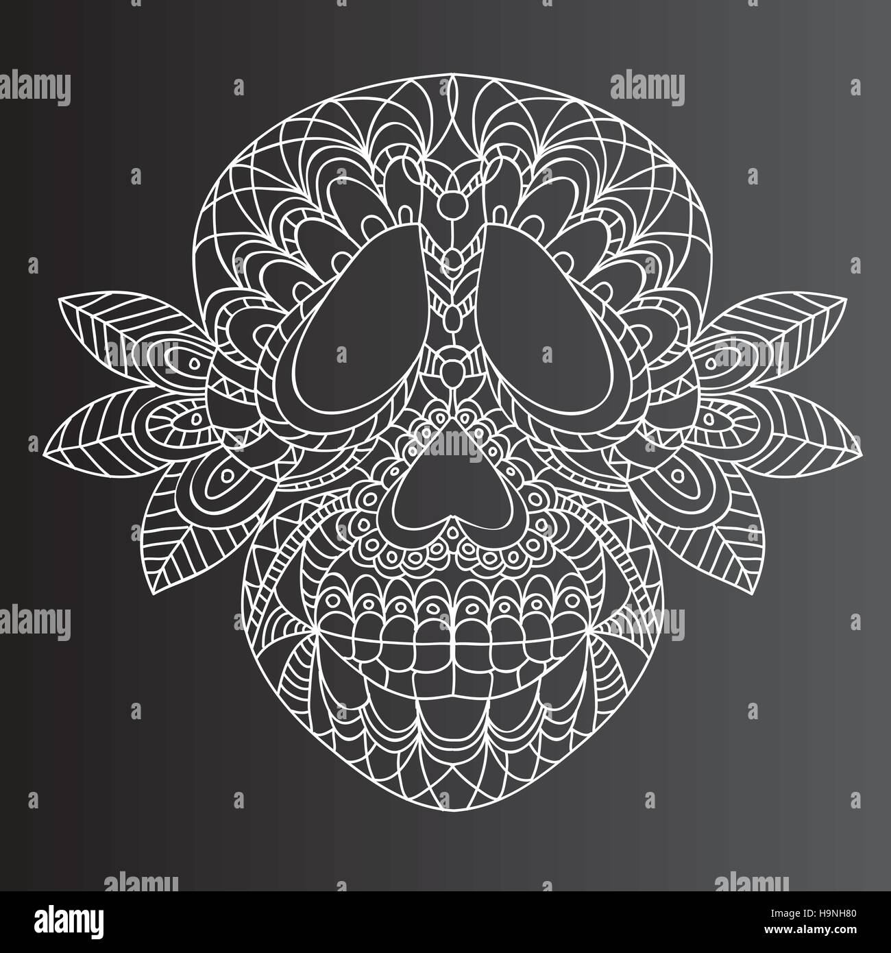 Day of the dead traditional illustration vector Stock Vector Images - Alamy