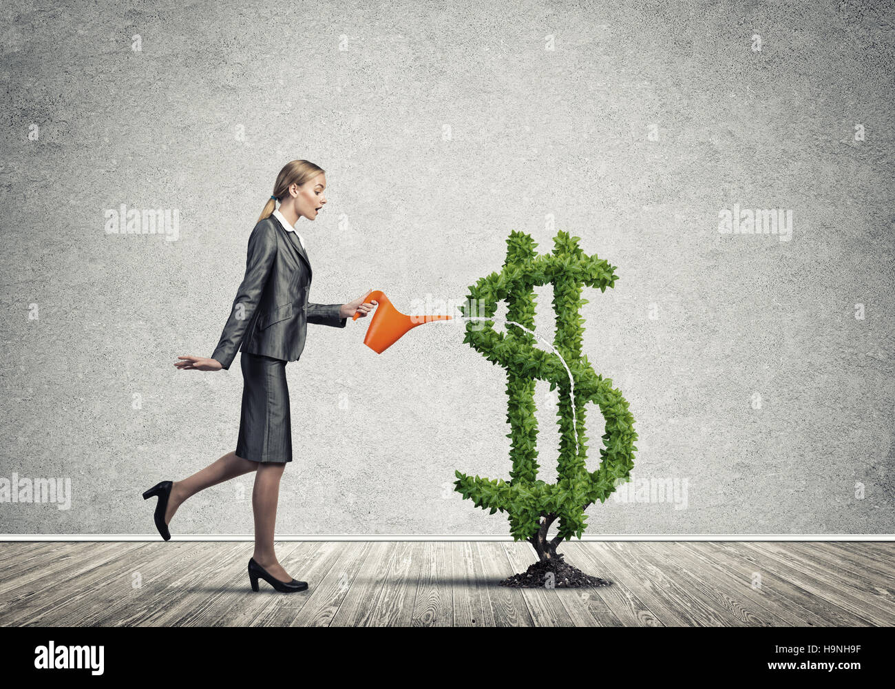 Make your money grow Stock Photo - Alamy