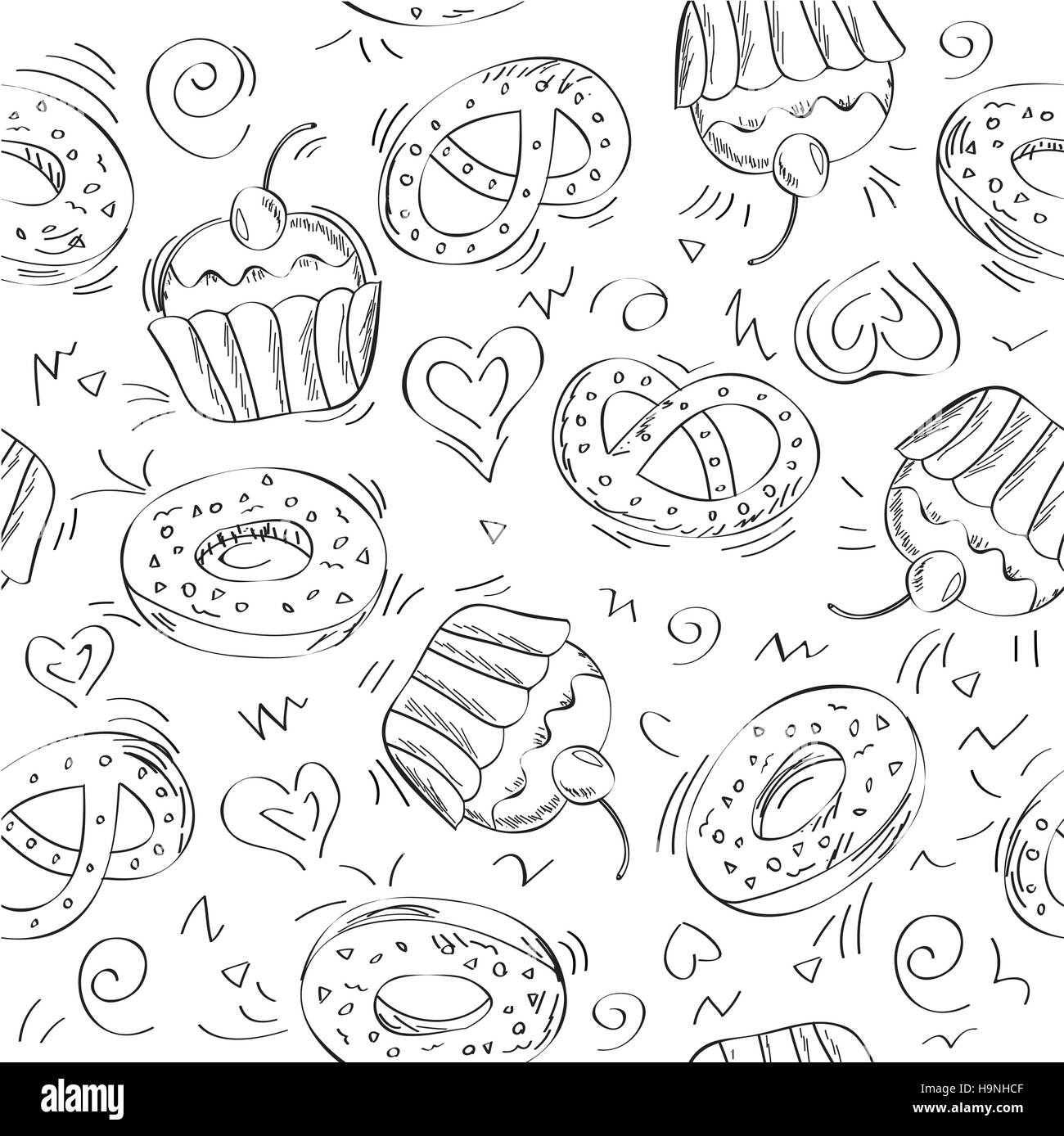 Seamless pattern hot pink Black and White Stock Photos & Images - Alamy