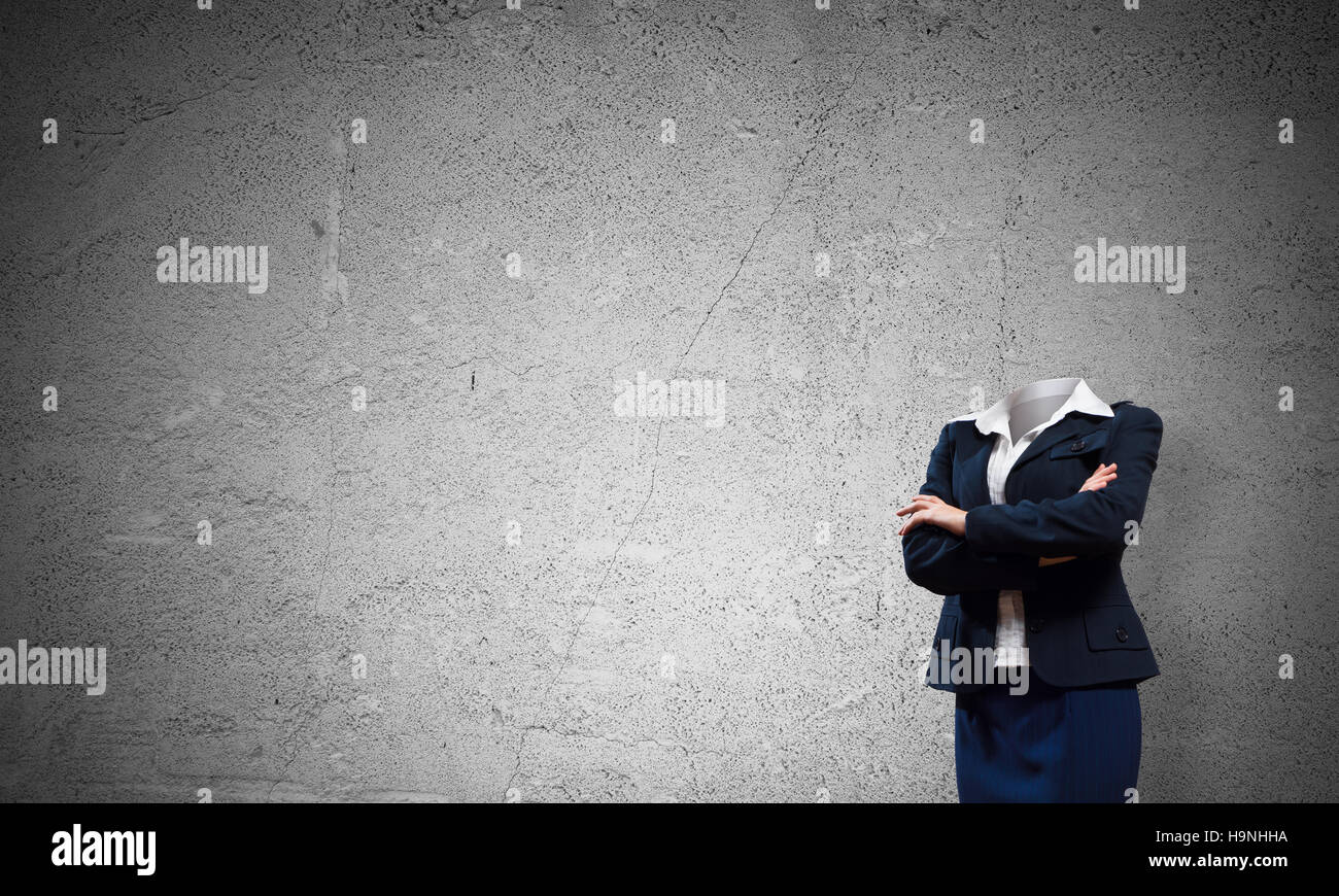 Businesswoman without head Stock Photo - Alamy