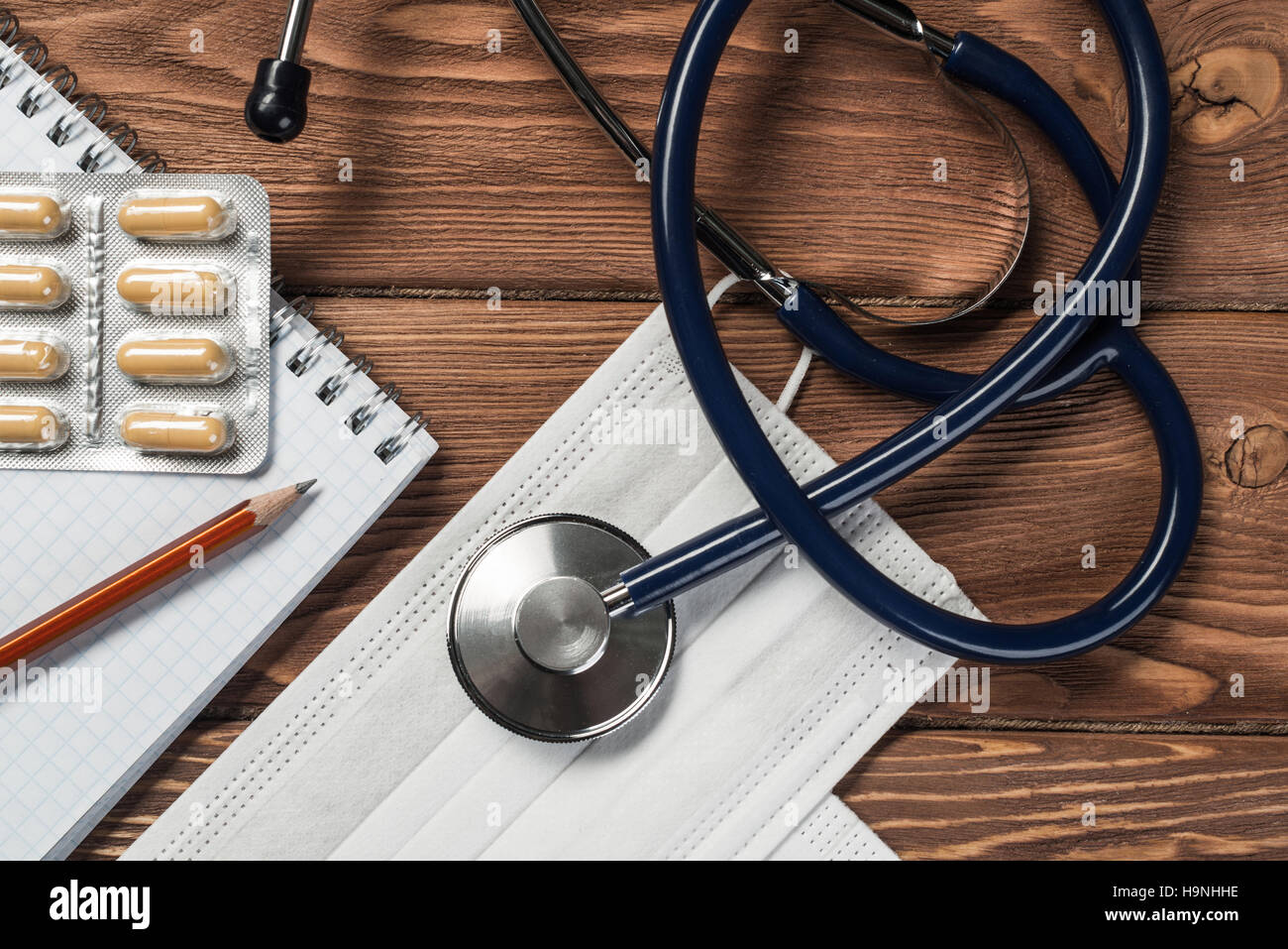 Workplace of a doctor Stock Photo - Alamy