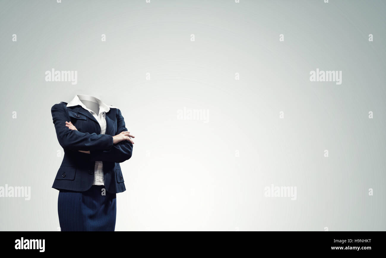 Businesswoman without head Stock Photo - Alamy