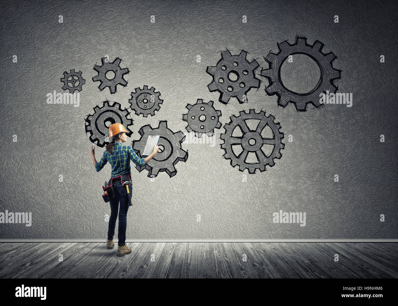 Industrial construction and maintenance Stock Photo - Alamy