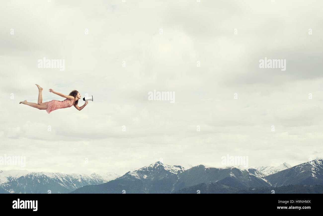 She is free to express herself Stock Photo - Alamy