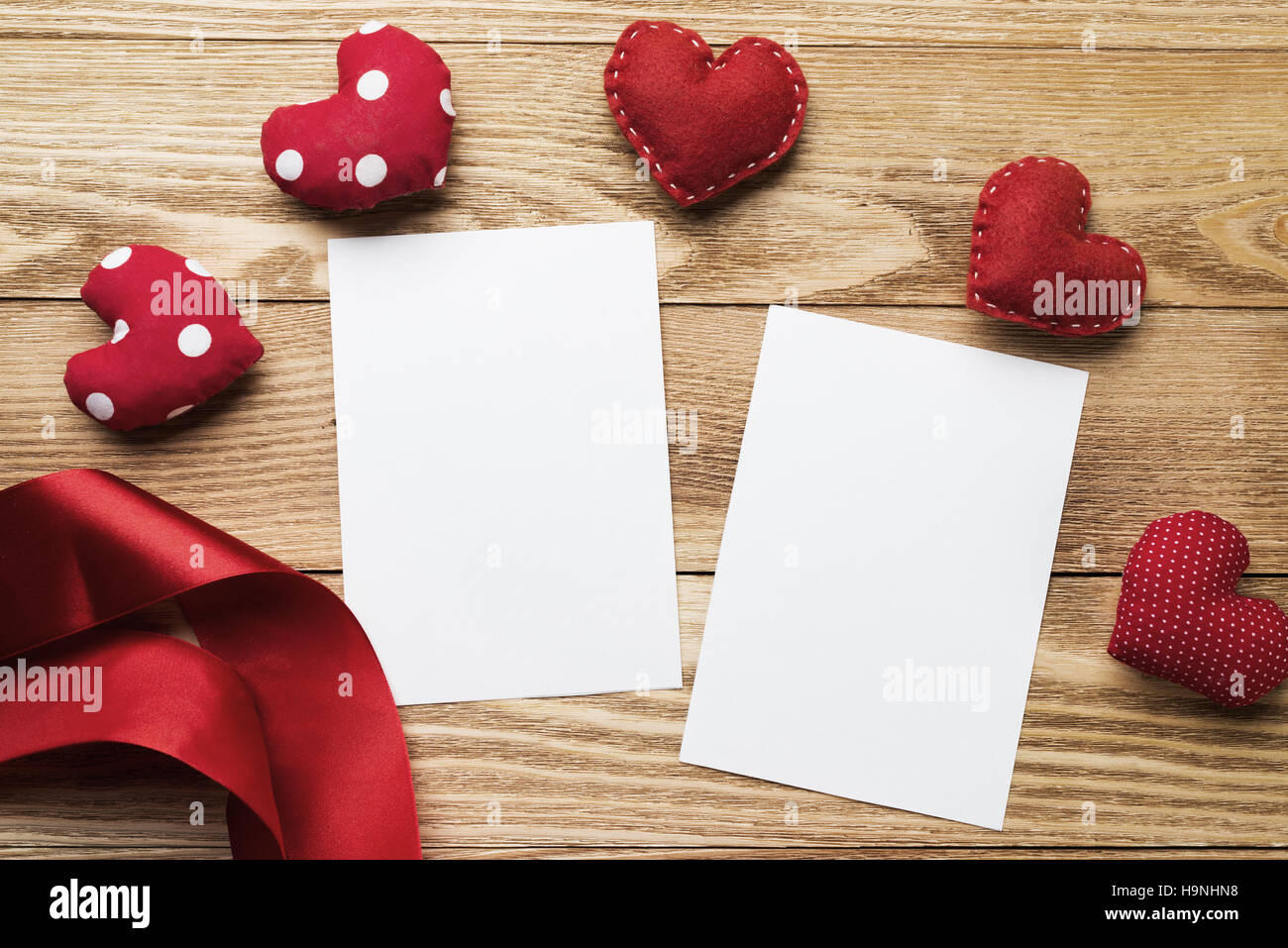 Blank paper for writing message Stock Photo - Alamy