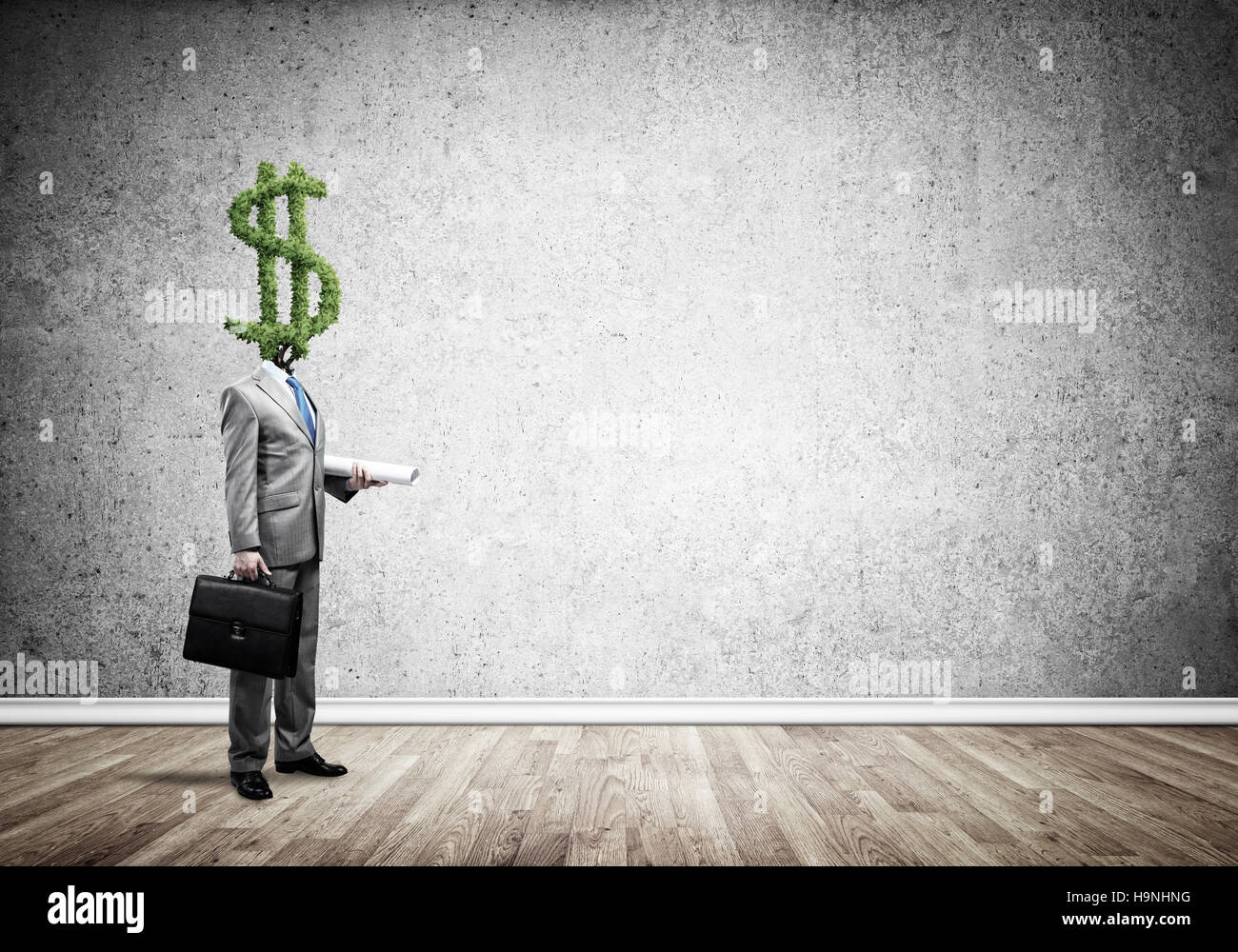 He is always thinking about money Stock Photo - Alamy