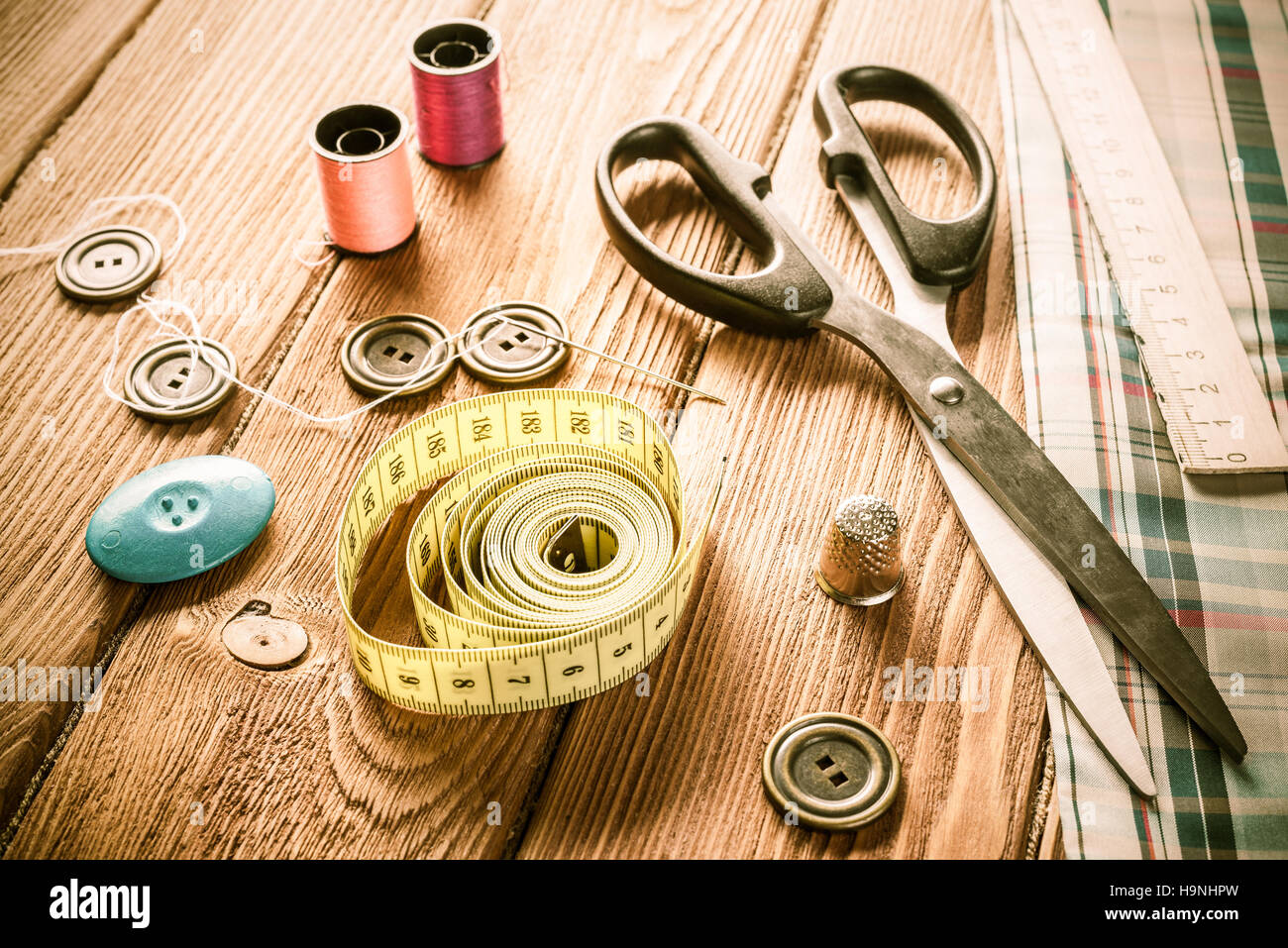 Items for sewing or DIY Stock Photo - Alamy