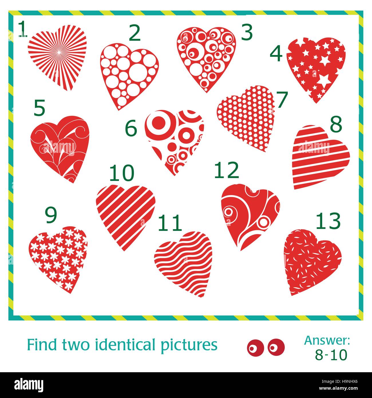 Spot The Difference Visual Puzzle Stock Photos & Spot The Difference ...