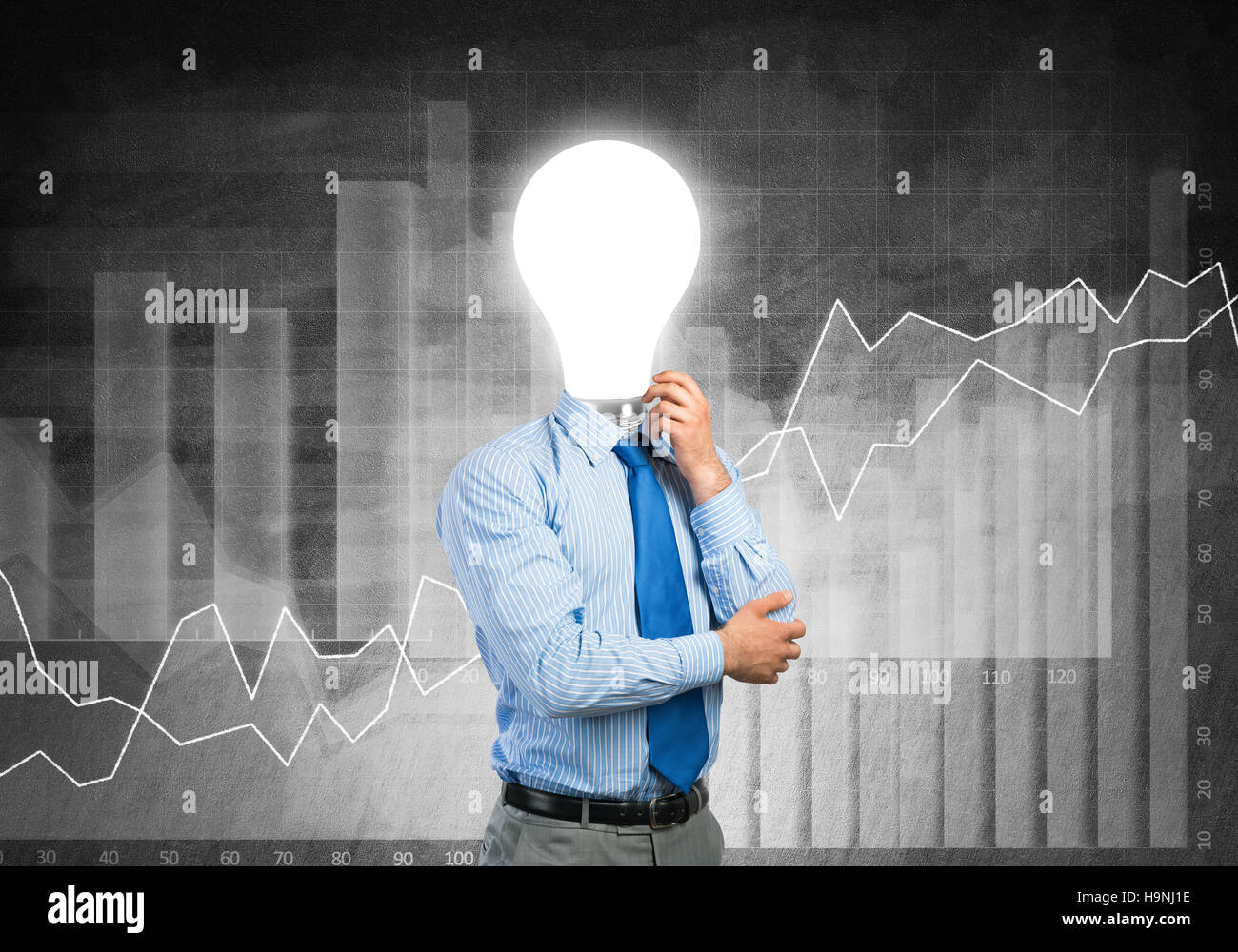 Man thinking over his idea Stock Photo - Alamy