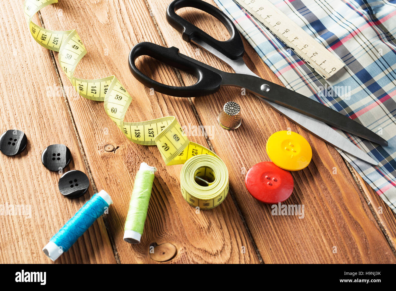 Items for sewing or DIY Stock Photo - Alamy