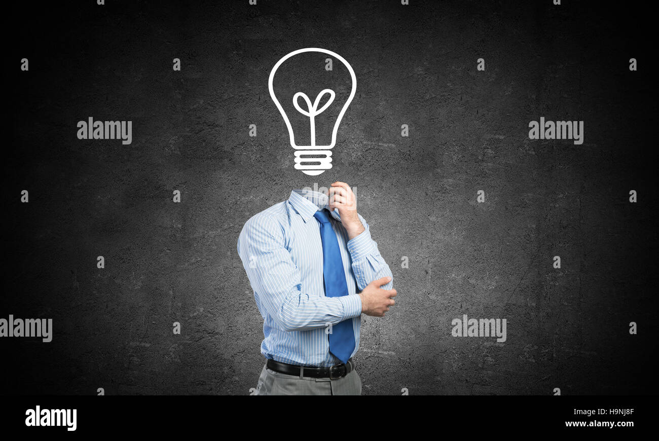 Man thinking over his idea Stock Photo - Alamy