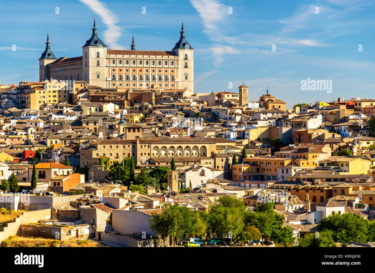 The Alcazar of Toledo, UNESCO heritage site in Spain Stock Photo - Alamy