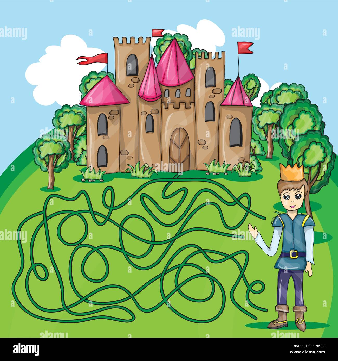 Prince charming cartoon hi-res stock photography and images - Alamy