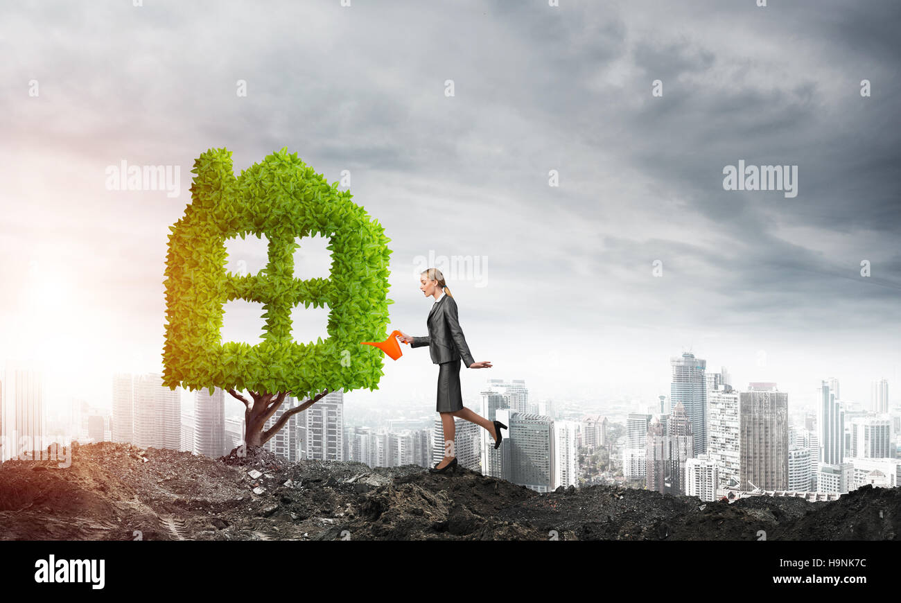 Make your money grow Stock Photo - Alamy