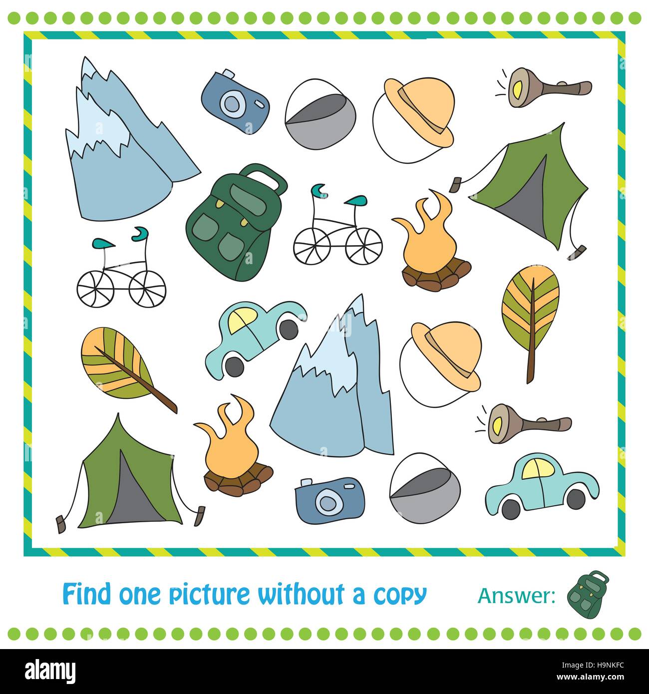 Vector Illustration - Educational Game for Children - find picture ...