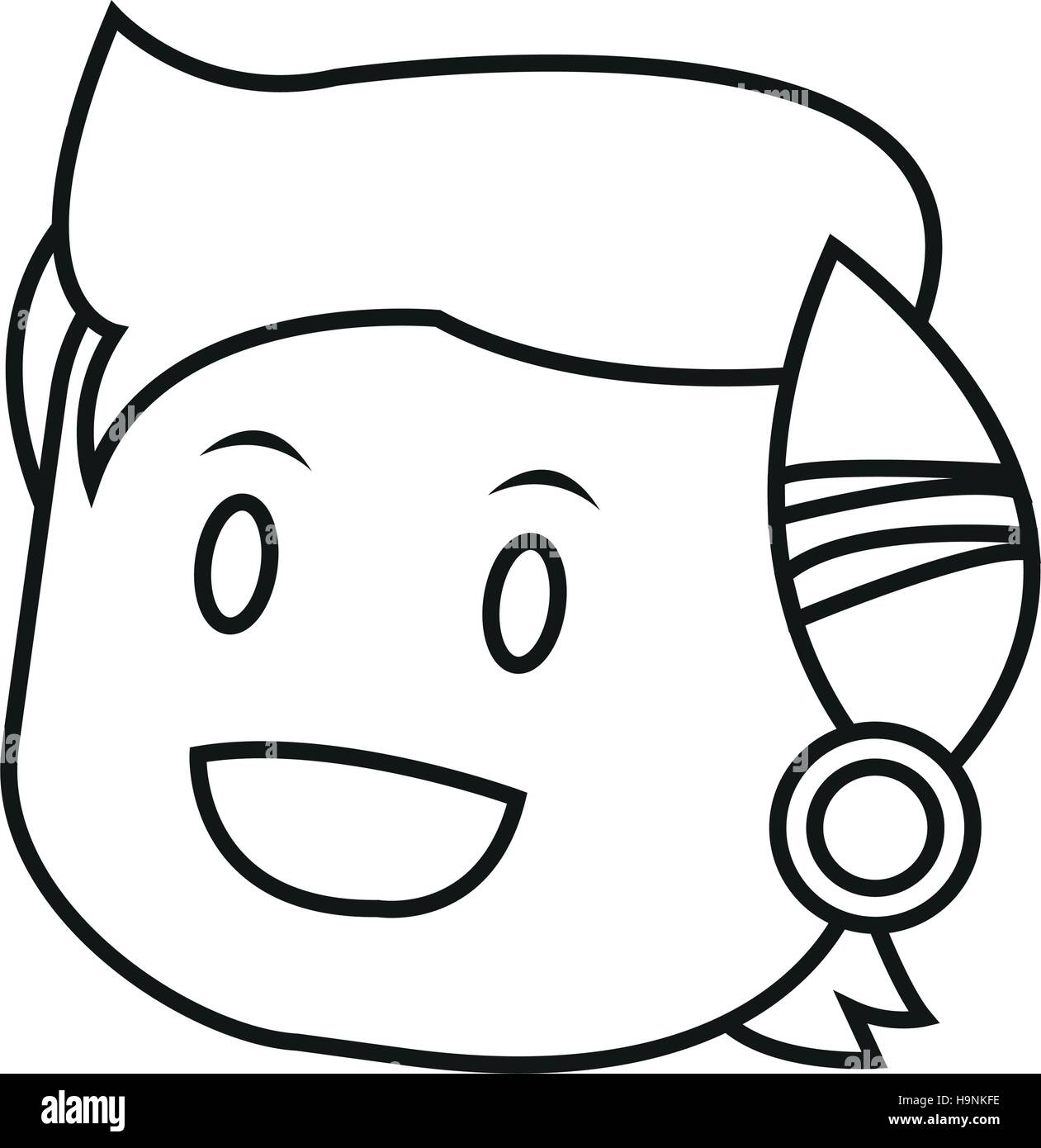 Isolated kid cartoon design Stock Vector Image & Art - Alamy