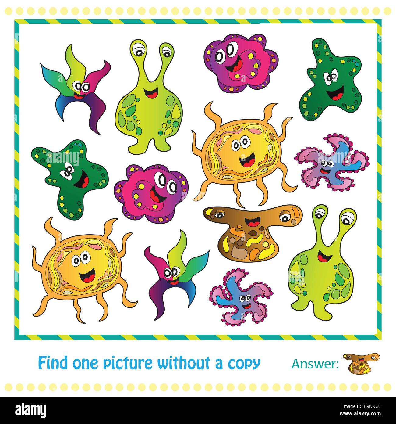 Vector Illustration - Educational Game for Children - find picture ...