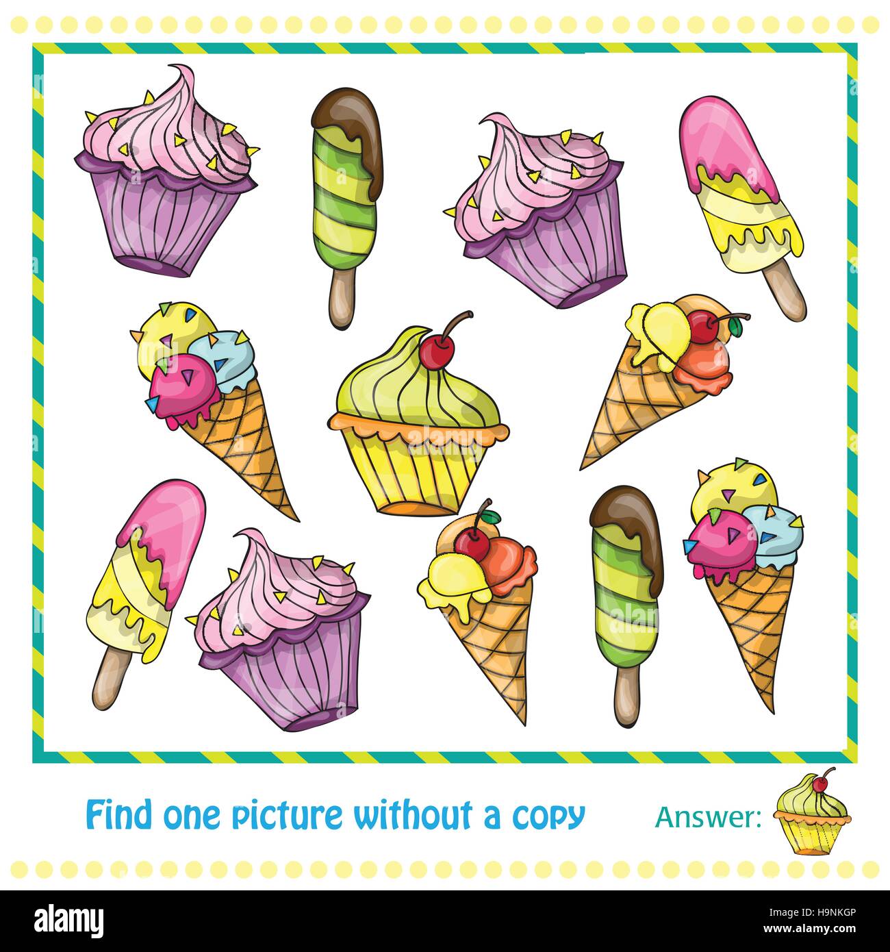 Vector Illustration - Educational Game for Children - find picture of ...