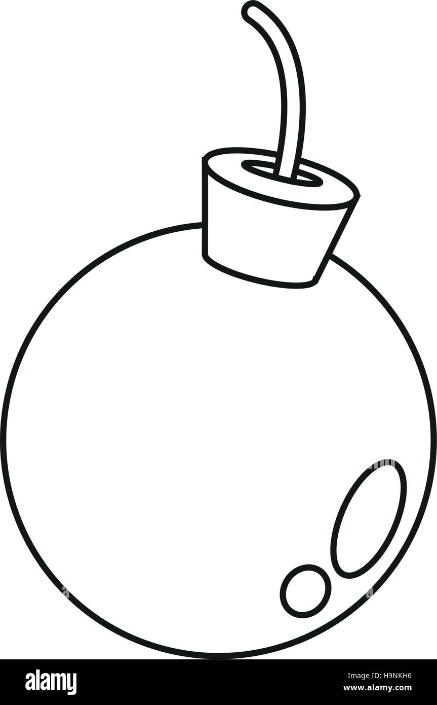 Isolated bomb design Stock Vector Image & Art - Alamy