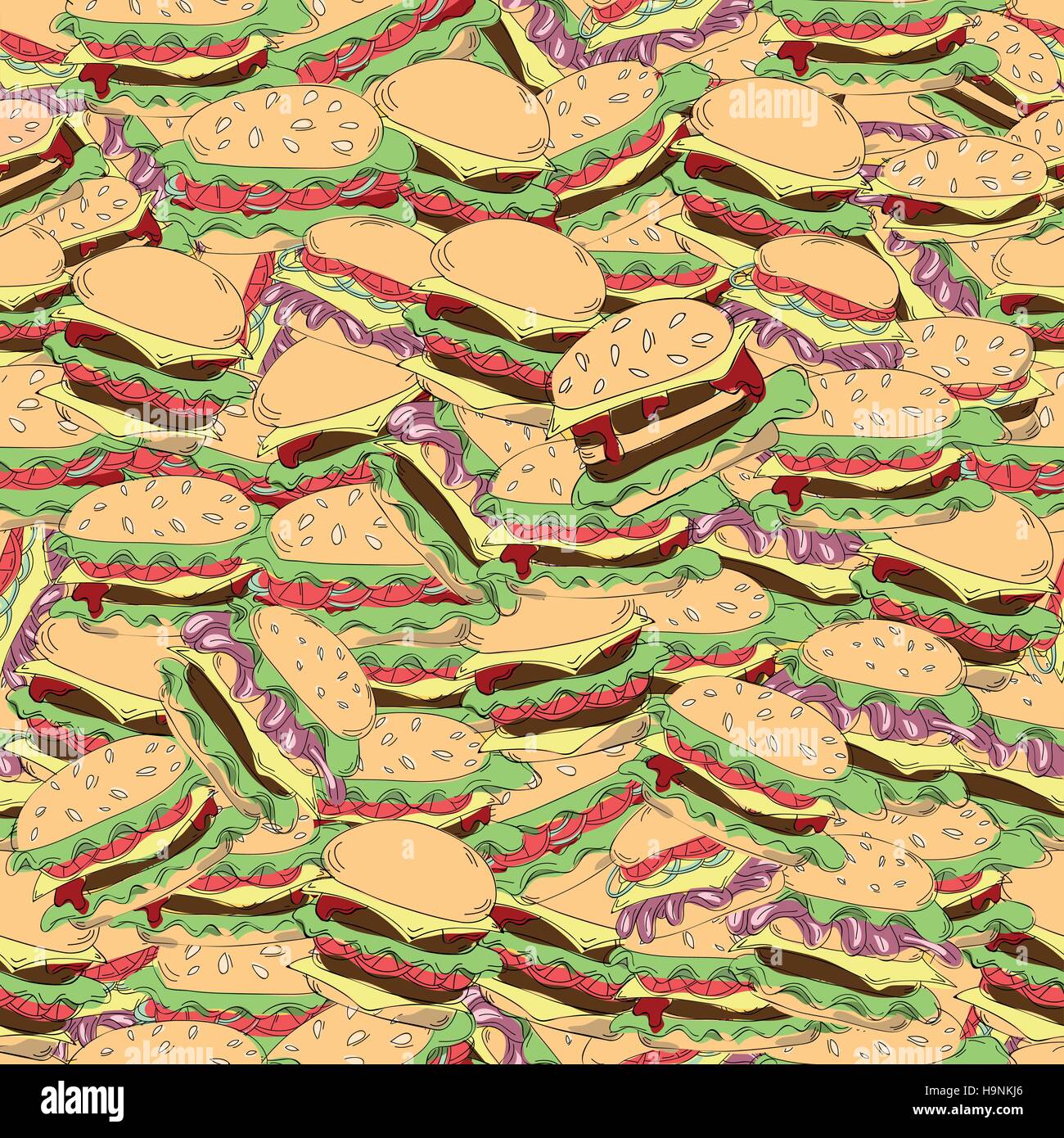 Sandwich wrapper Stock Vector Images - Alamy