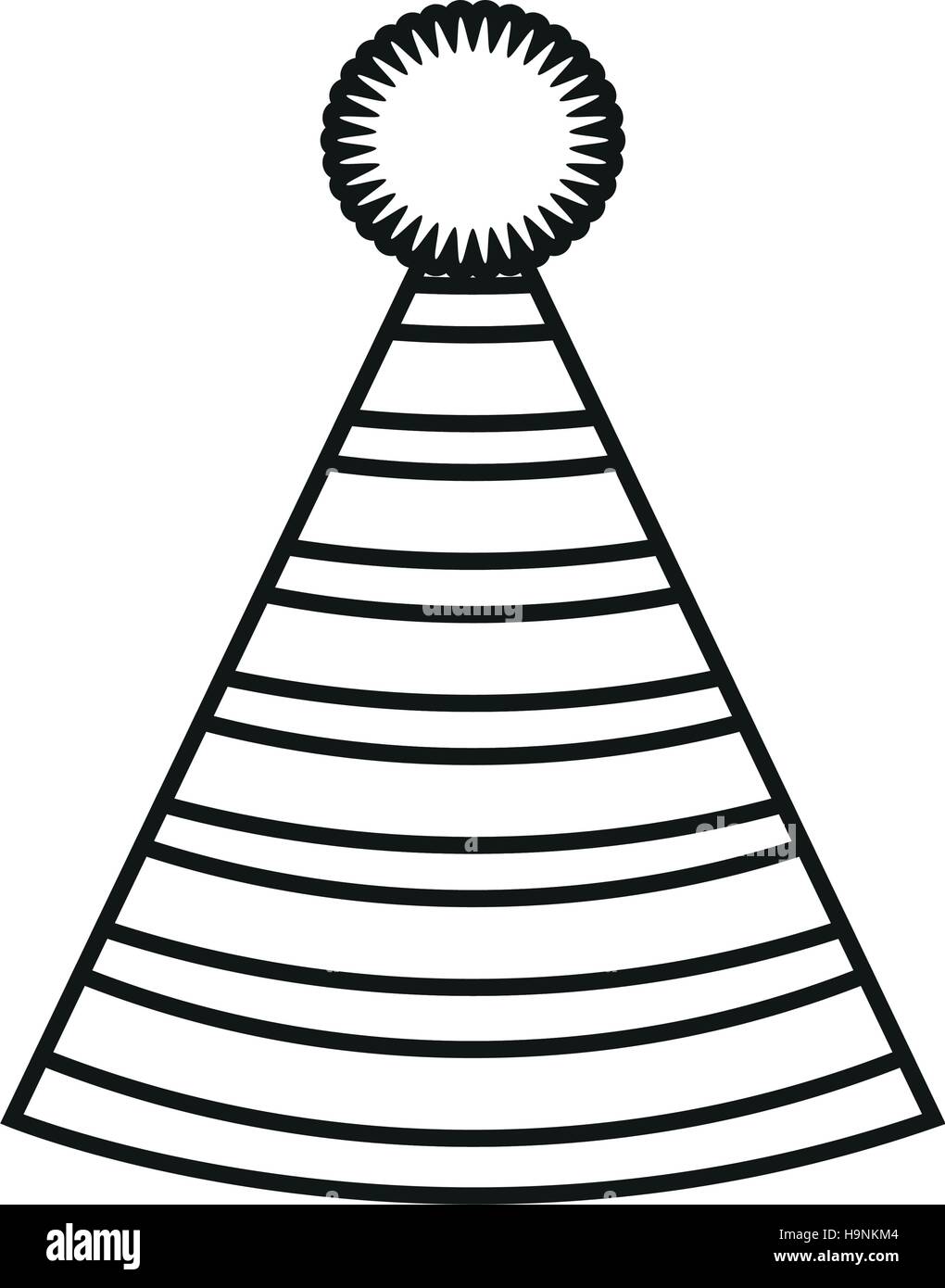 Isolated hat of birthday design Stock Vector Image & Art - Alamy