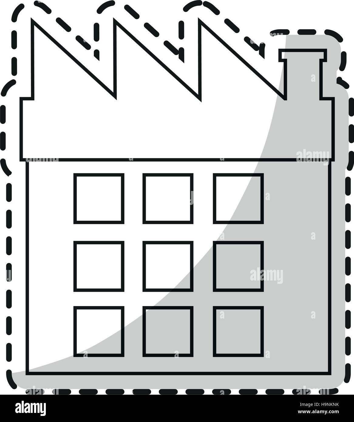 Isolated factory building design Stock Vector Image & Art - Alamy