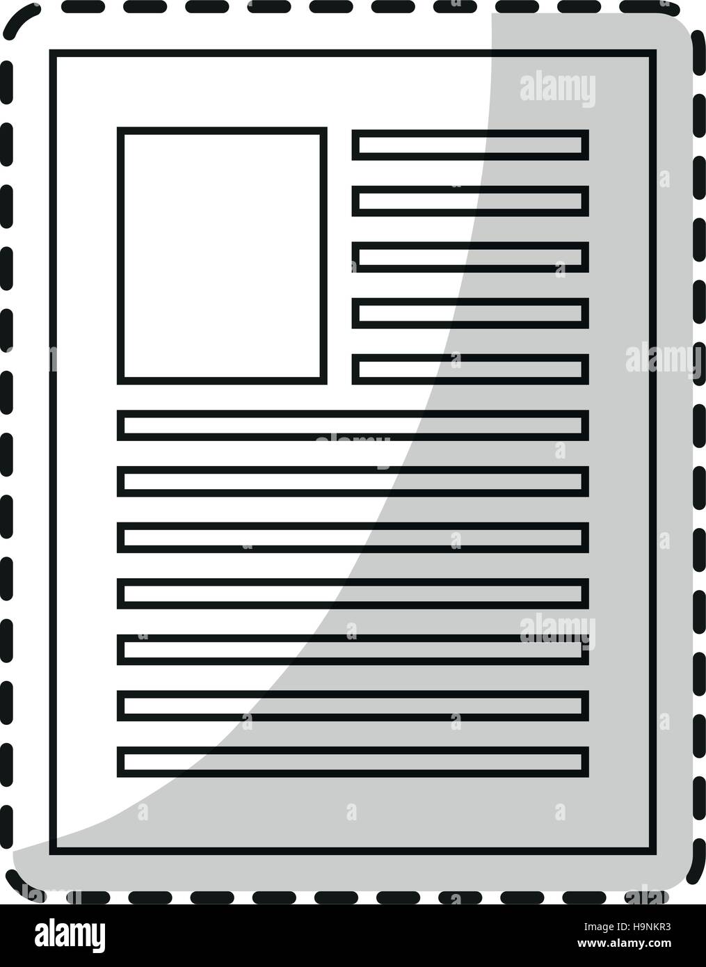 Isolated piece of paper design Stock Vector Image & Art - Alamy