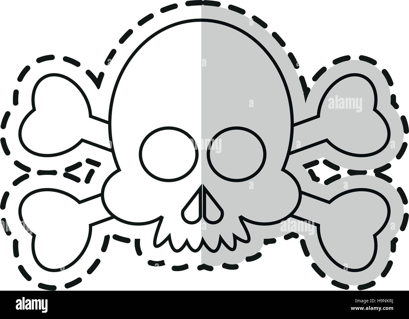 Isolated skull cartoon design Stock Vector Image & Art - Alamy