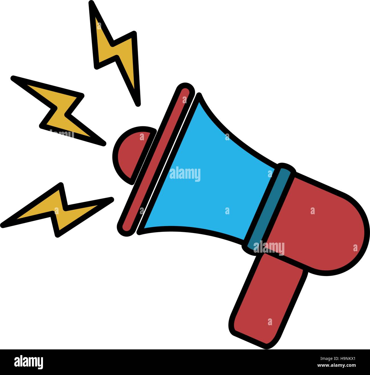 Isolated megaphone design Stock Vector Image & Art - Alamy