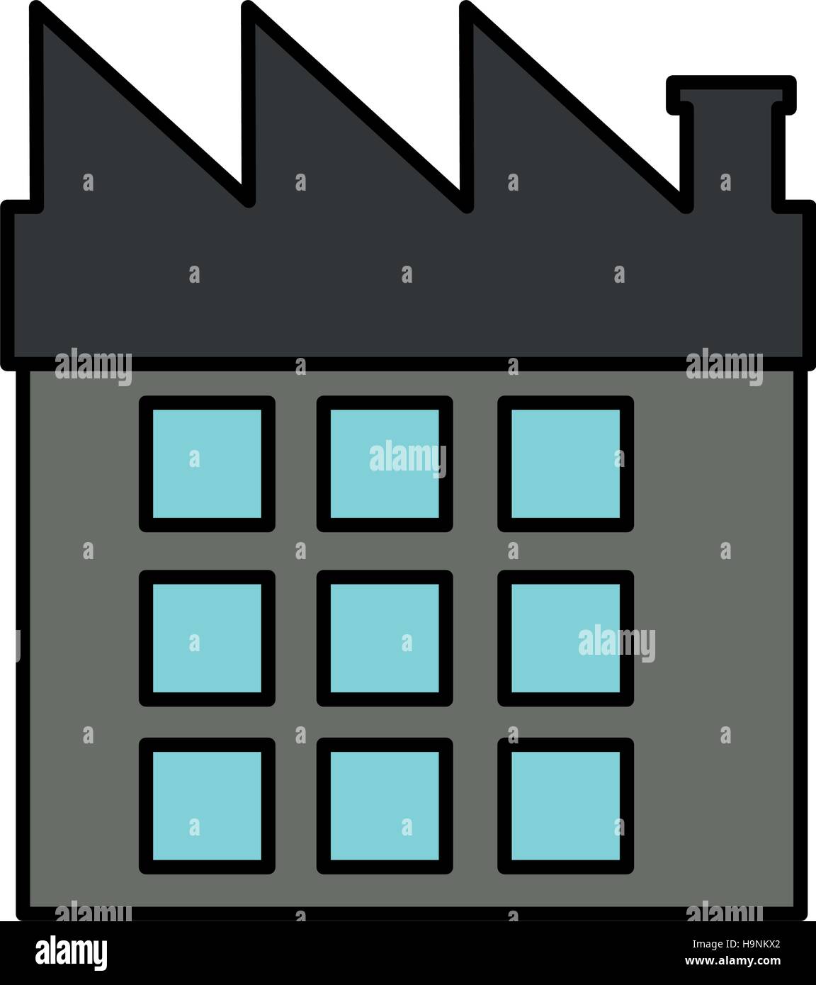 Isolated factory building design Stock Vector Image & Art - Alamy