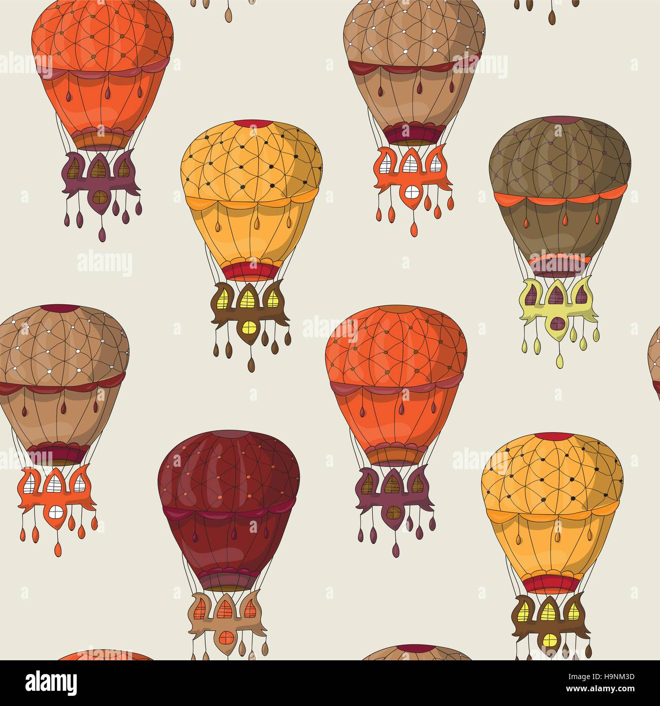 Vintage Balloons Wallpaper