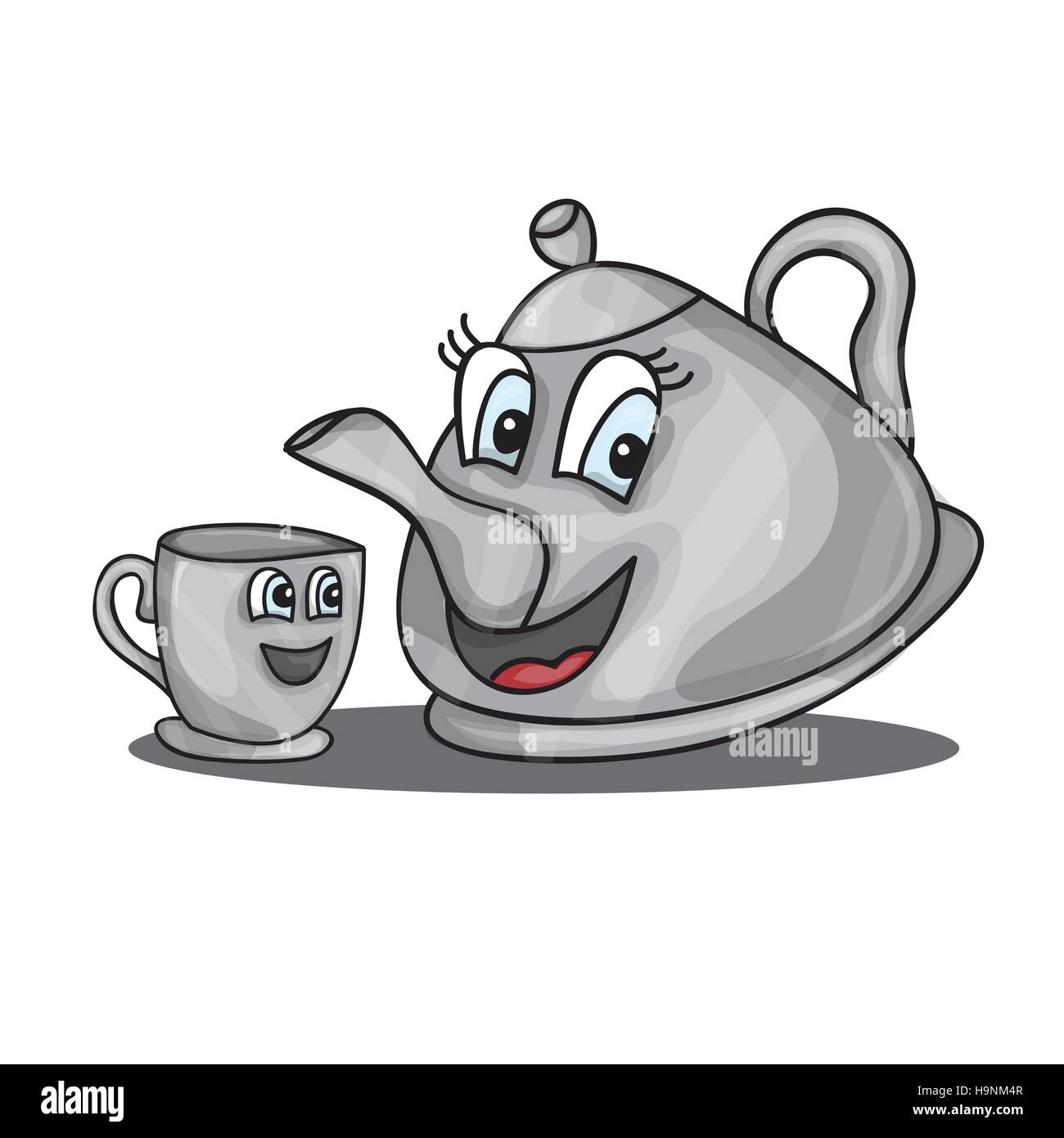Cartoon kettle hi-res stock photography and images - Alamy