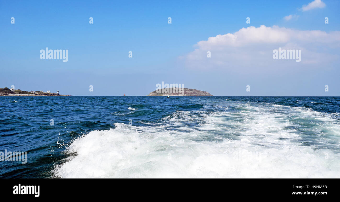 Speeding home on the water Stock Photo - Alamy